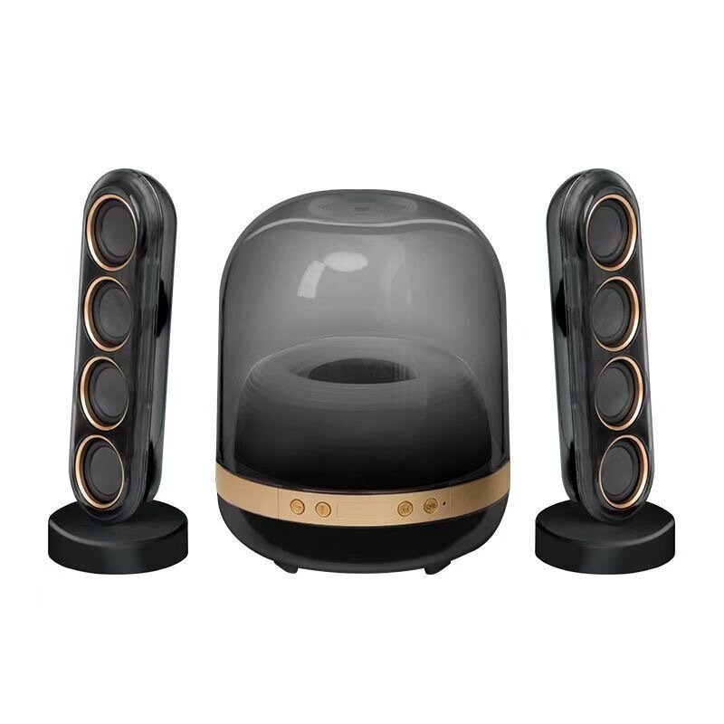 Huaqiangbei Топовая модель Harman Kardon Стеклянный Bluetooth-динамик Прозрачный кристалл 6-го поколения Домашний компьютерный сабвуфер