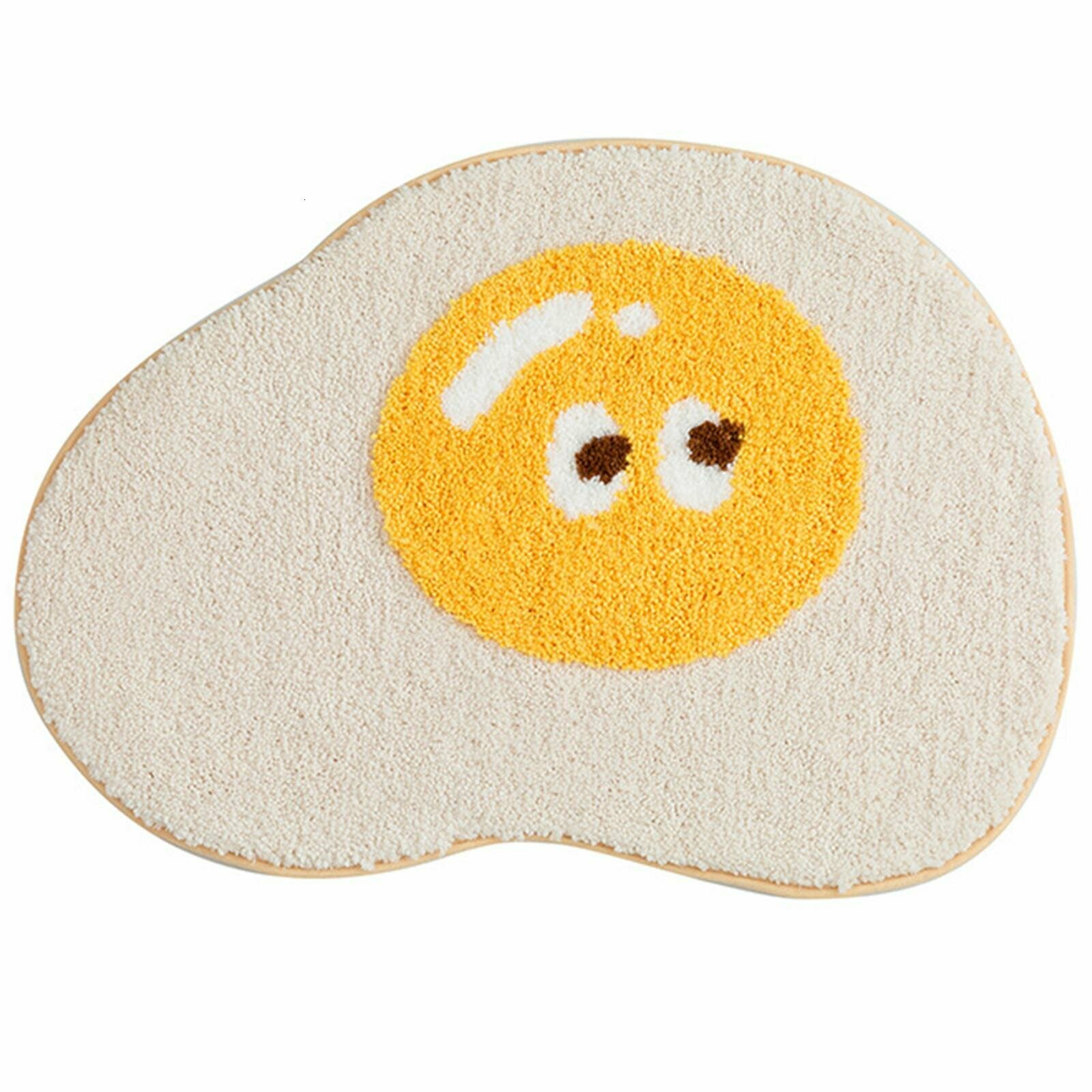 Ковер с рисунком желтка яйца, Майонез "Фасолевый глаз "