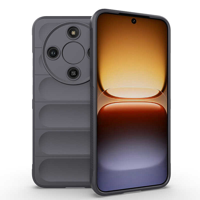 Чехол для Honor X9d / Honor X70 / Хонор Х9d / Хонор икс70, soft touch, чехол-кардиомонитор, поликарбонат (PC), защита камеры, ударопрочный, усиленные углы, Honor, Honor X9d, Honor X70, dark gray,