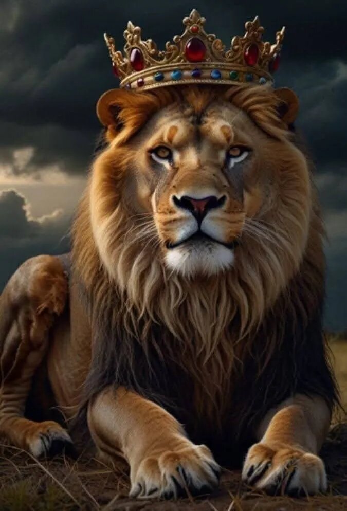 Алмазная Картина "Лев" 40х50 См Алмазная Вышивка / Картина Стразами Подарков