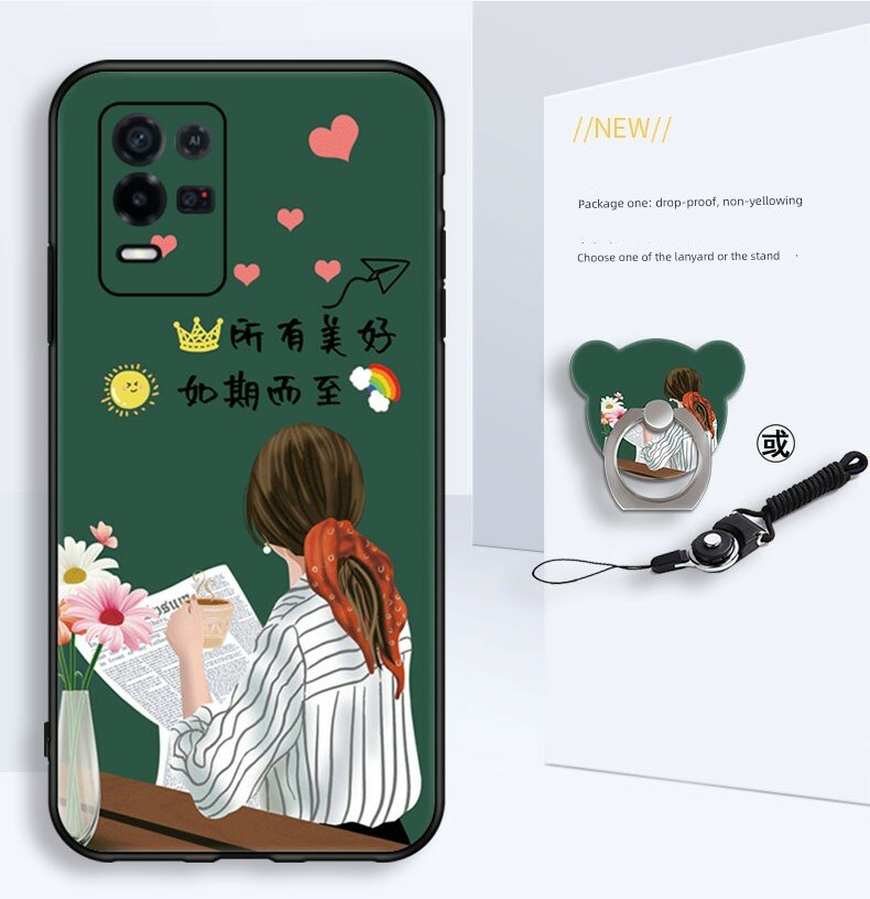 Чехол для телефона OPPO K9x с узором 'Хорошие вещи приходят', премиум-материал Soft TPU, ударопрочный