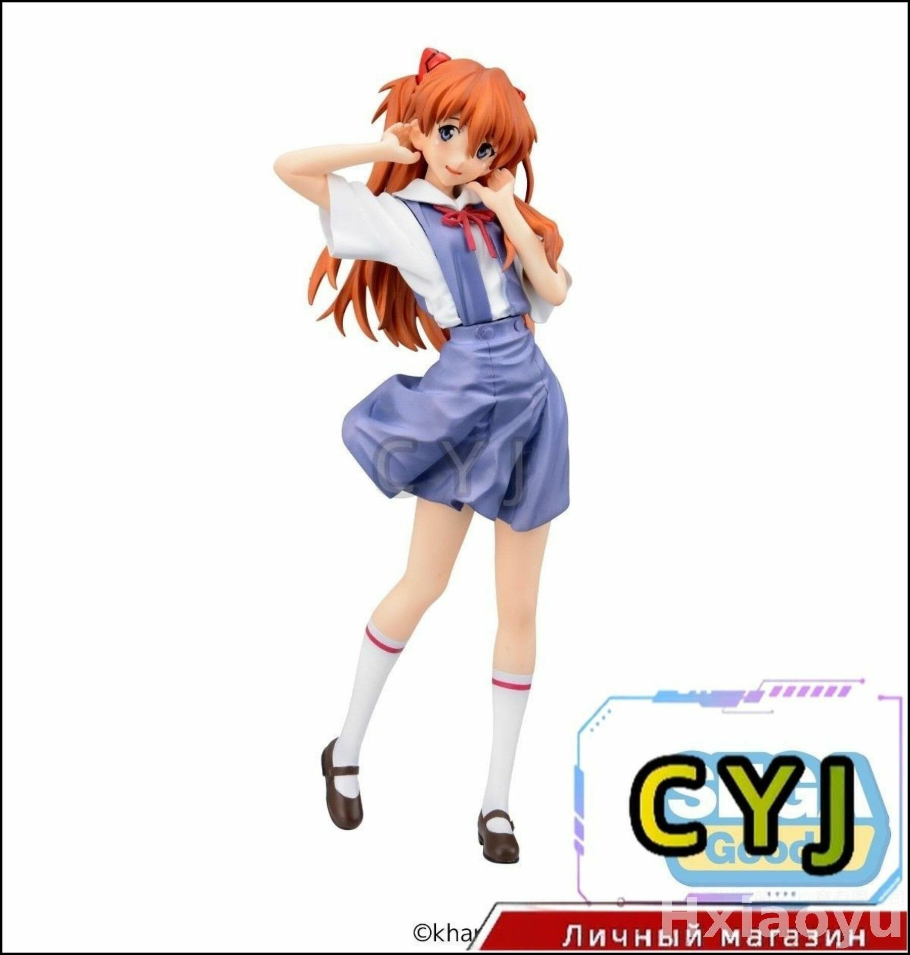 Эксклюзивная фигурка SEGA EVA XStellar Сорю Аска Лэнгли в школьной форме из видеоигр и кинолент