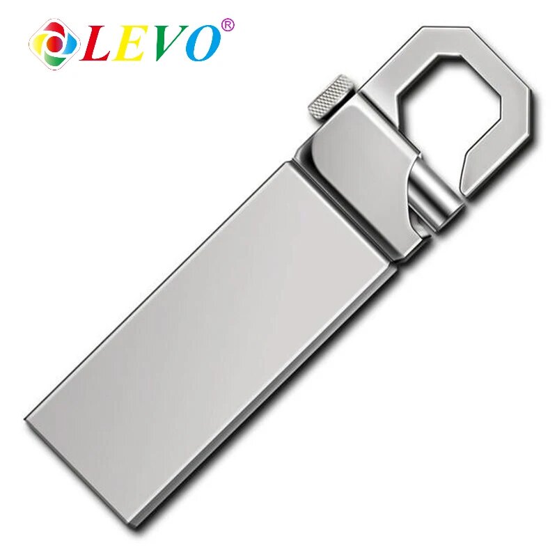 Металлическая USB-флешка 4 ГБ, 8 ГБ, 16 ГБ, 32 ГБ, 64 ГБ, 128 ГБ, флэш-накопитель USB 512 ГБ, Silver