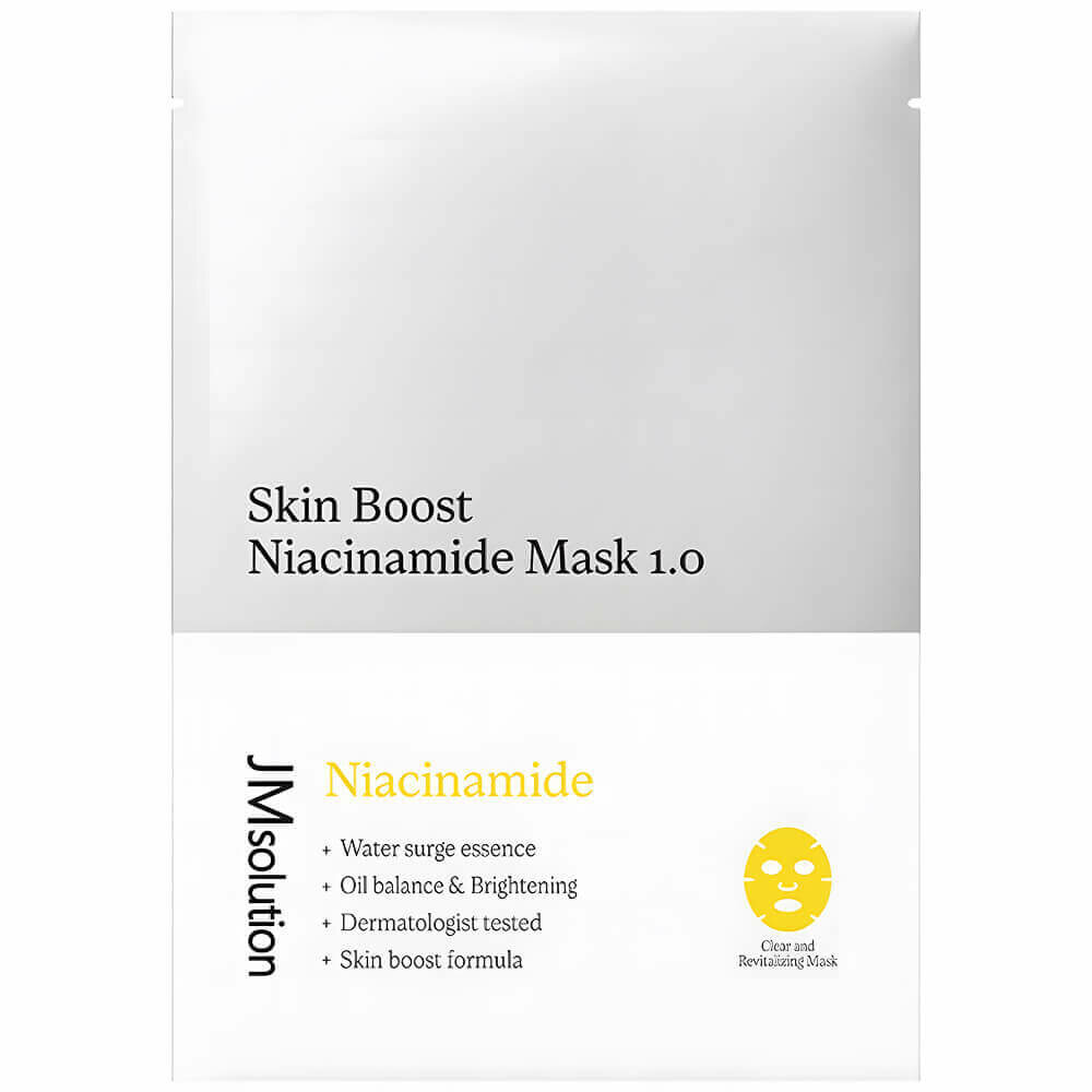 Тканевая маска-бустер с ниацинамидом JMsolution Skin Boost Niacinamide Mask 1.0, 1шт