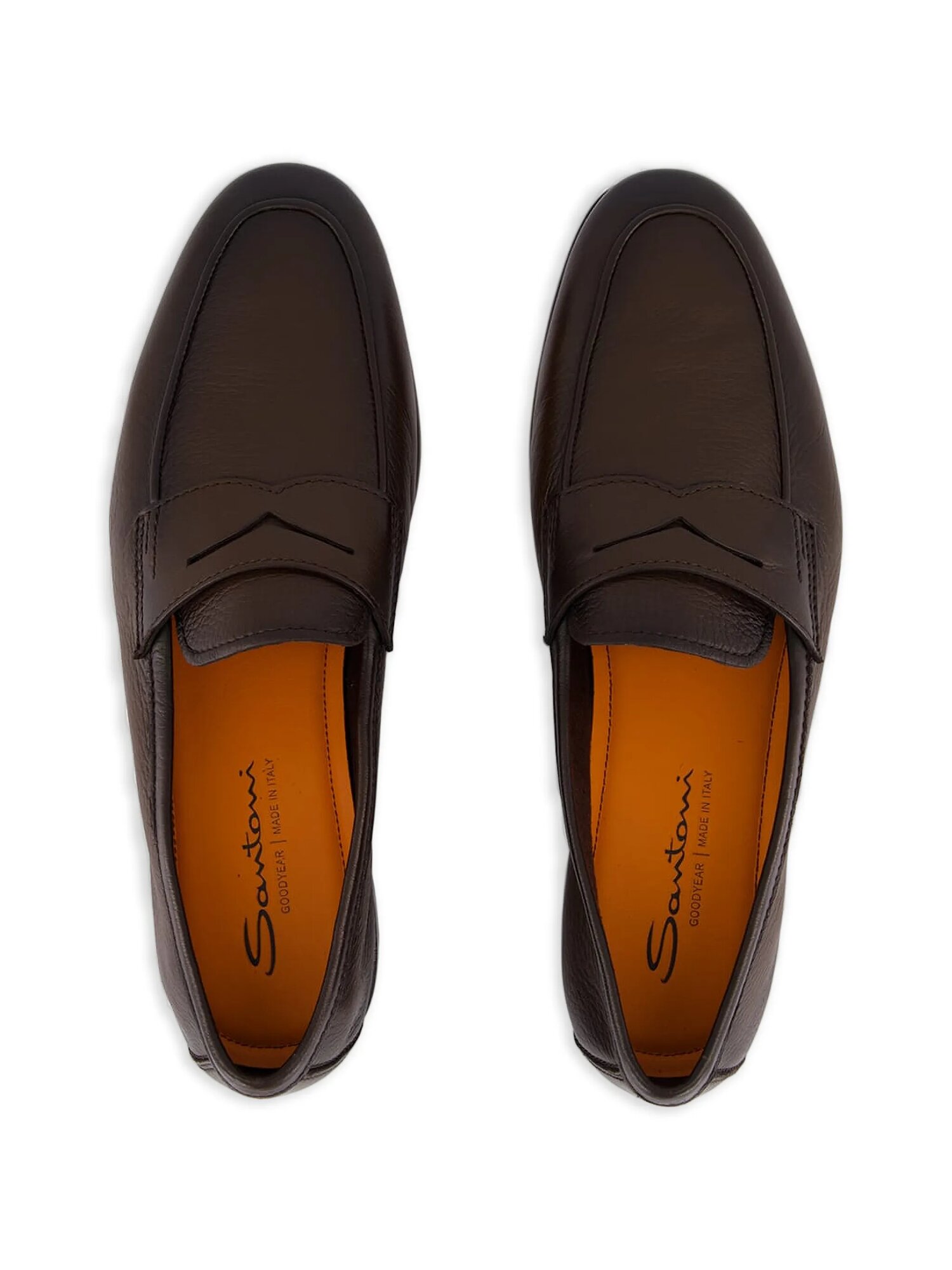 Лоферы Santoni, размер 10.5, brown — фото 1