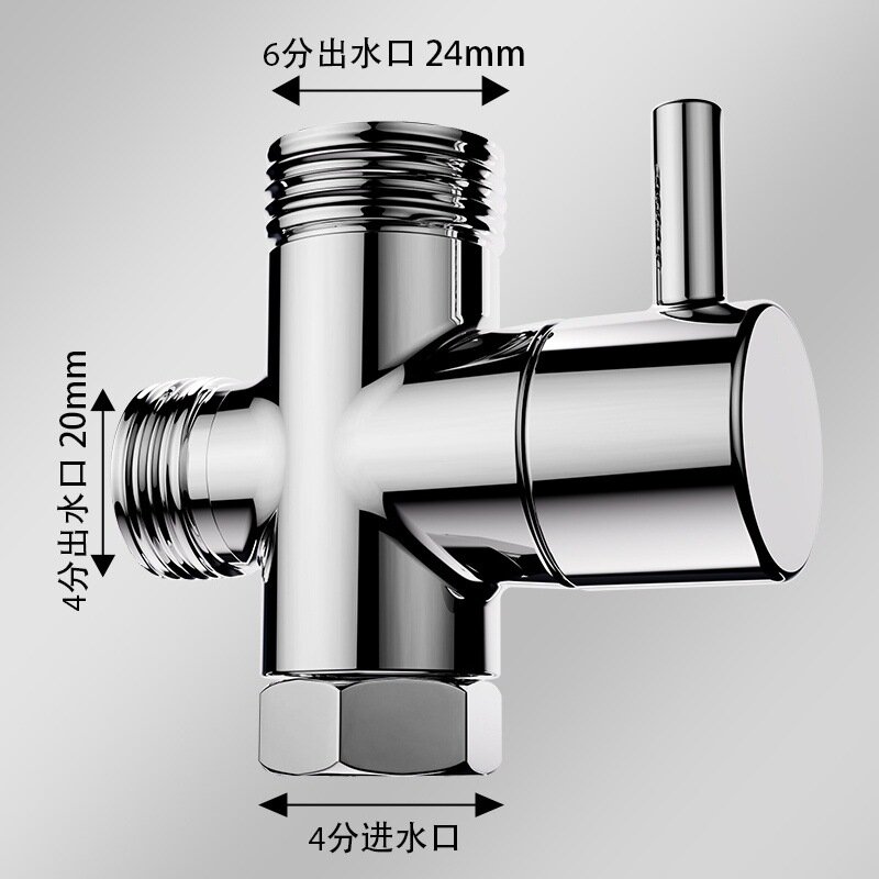 Аксессуары для душа, трехходовой переключатель, переключатель 1 на 2, переключатель клапана 1/2" 3/4", конвертер для насадки душа