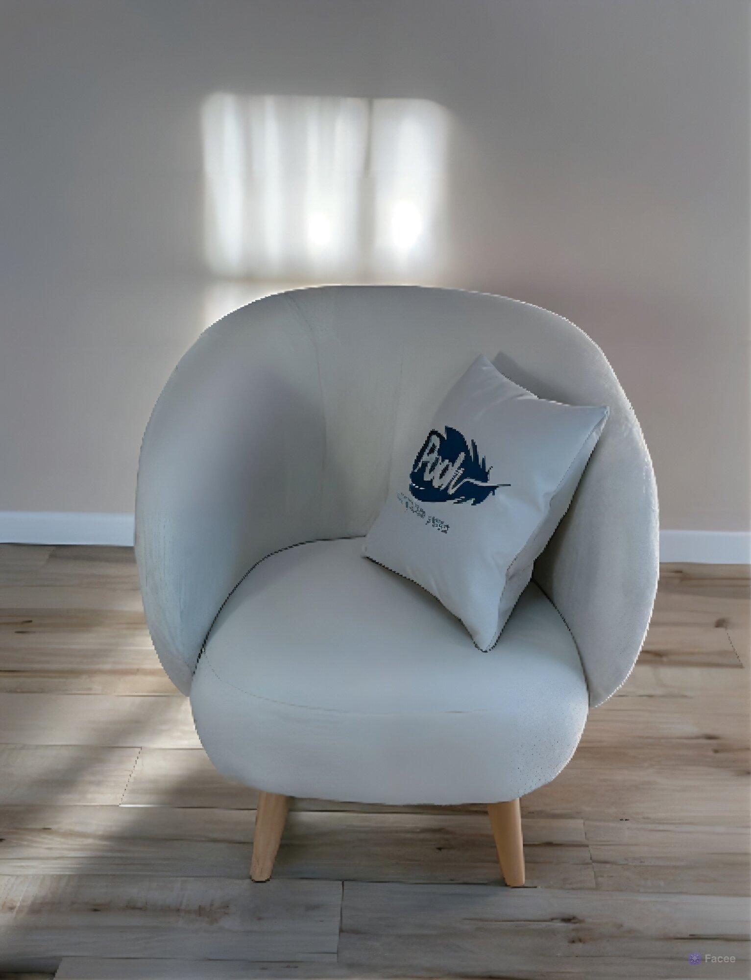 Фабрика мебели POOH Кресло для отдыха Вольтер, нераскладное белое