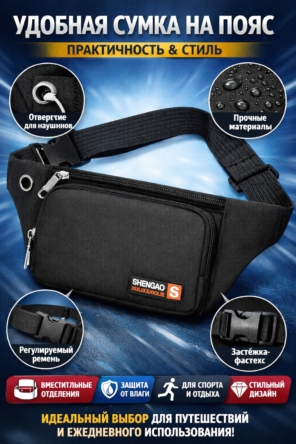 Сумка поясная