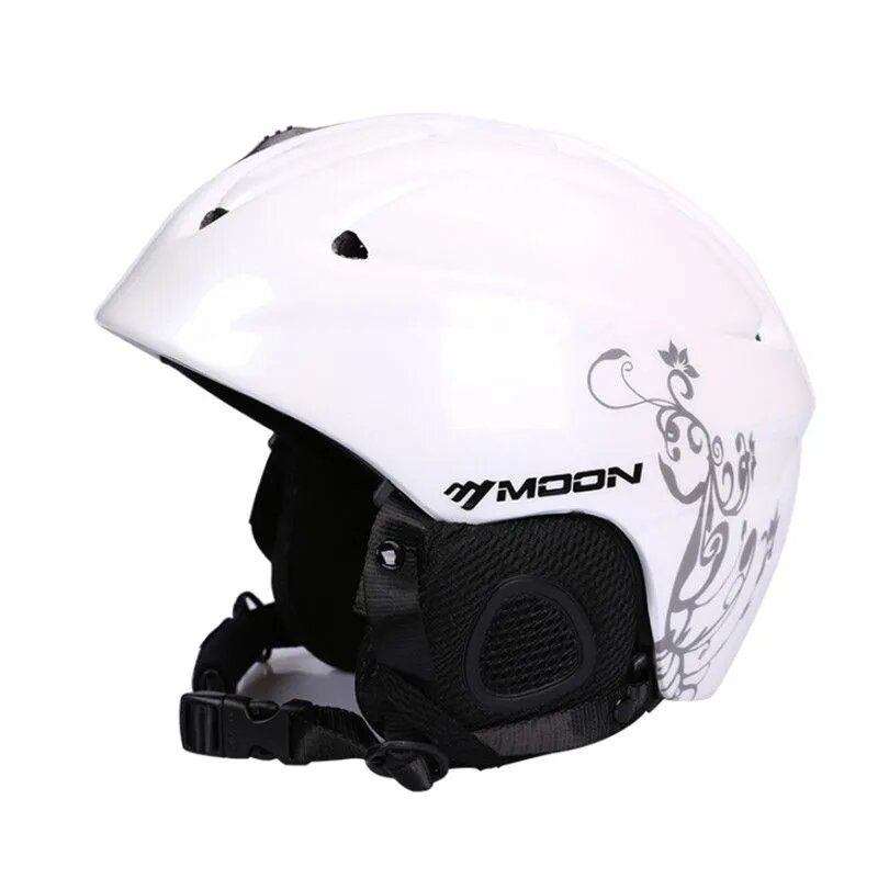 MOON HELMET спортивный шлем, размер: L (58-61), белый, для горных лыж и сноубординга