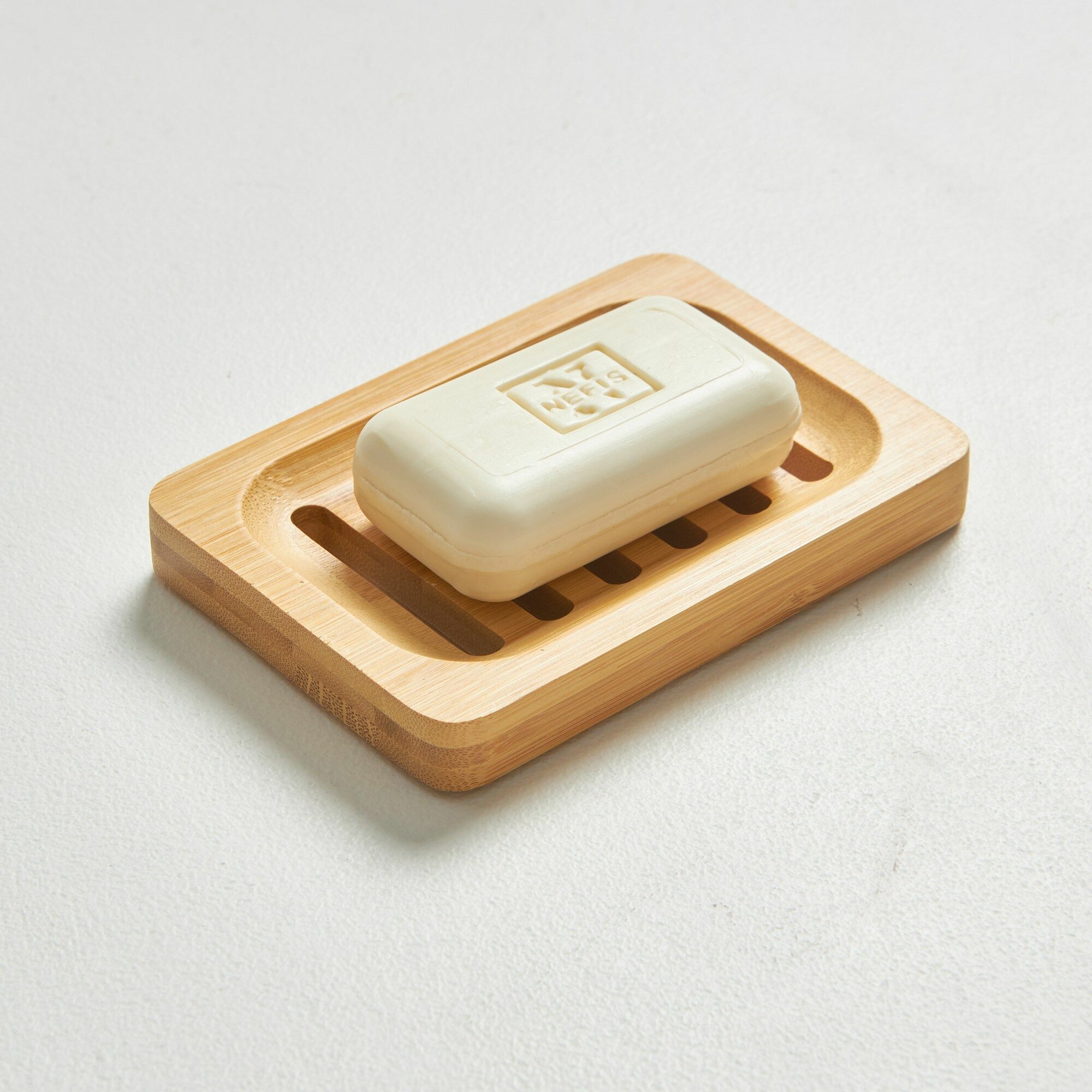 Эксклюзивная деревянная мыльница Varman.pro из бамбука, модель Soapdish3, 13х8,9х1,5 см