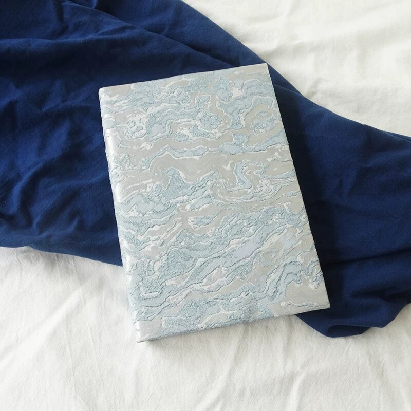 Ткань для обложки книги с волнистой текстурой, жаккардовый высококачественный чехол для книг, обложка для блокнота,