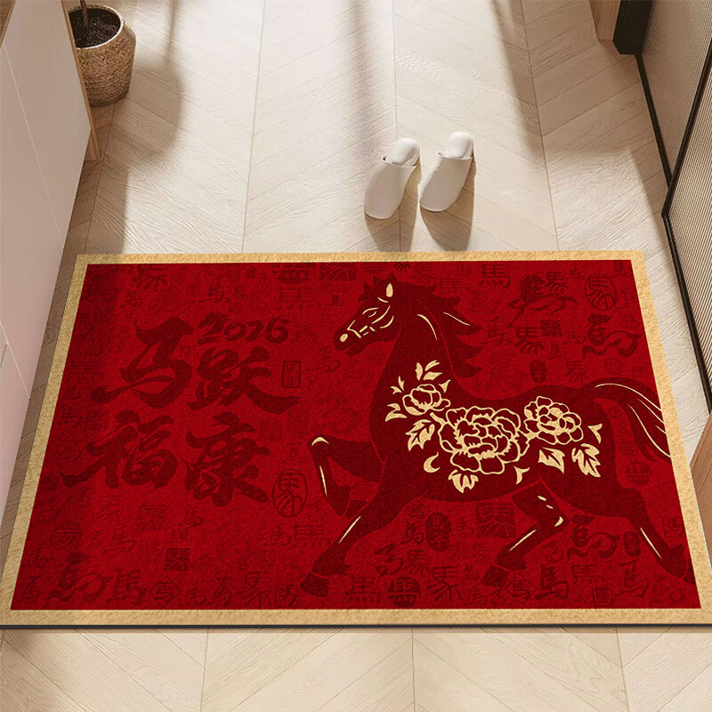 Коврик для дома из кристаллической вельветы 40x60 см, анти-скользящий, устойчивый к пыли, для прихожей