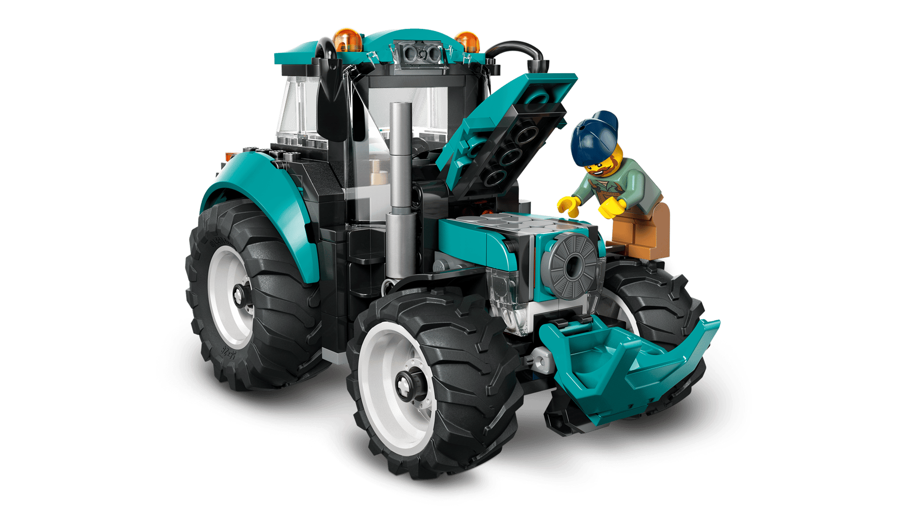 Конструктор LEGO City 60498 Трактор с человечком, голубой, 204 дет. — фото 1