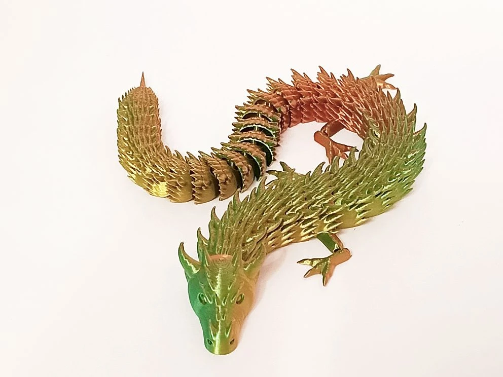 3D подвижная фигурка-антистресс «Золотой Дракон», 360° вращение, коллекционная