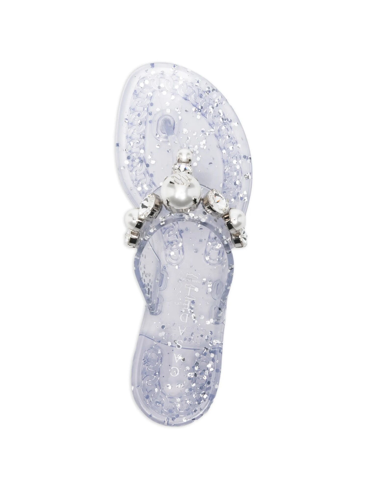 Босоножки Casadei Embellished sandals, размер 38, белый — фото 1