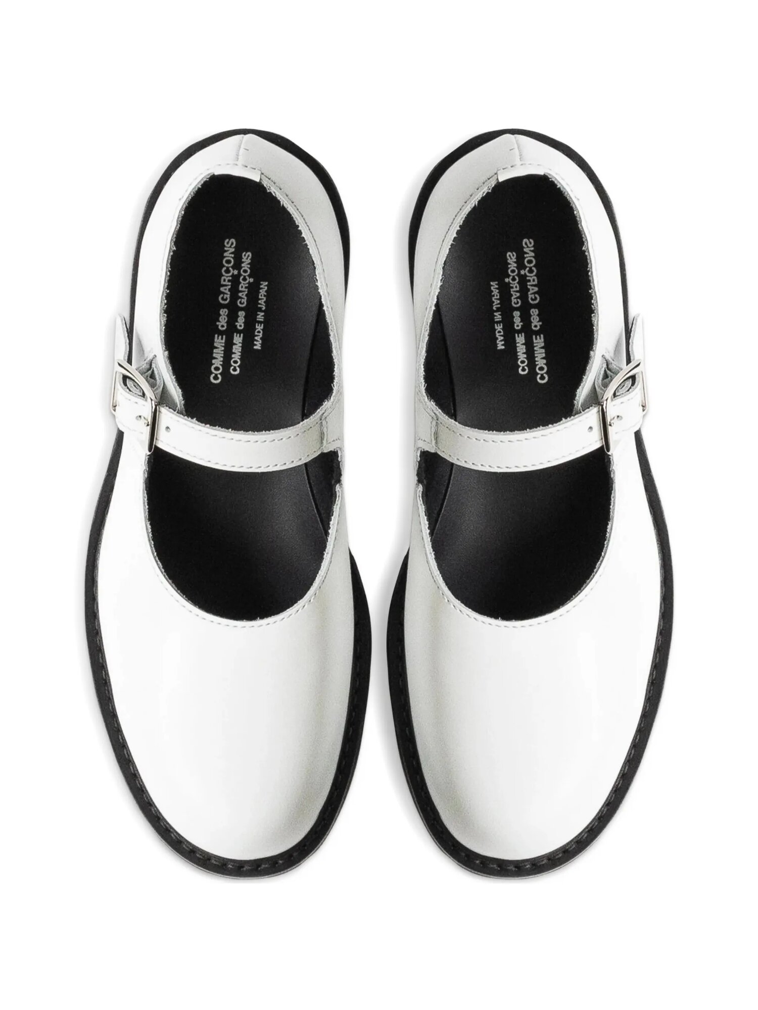 Туфли COMME des GARCONS Buckle-strap pumps, размер 38, белый — фото 1