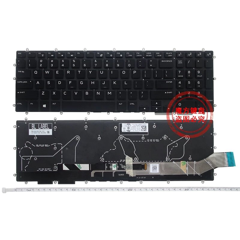 Подходит для клавиатур Dell G5-5590, 5575, 5500, G7-7580, P71F, P66F (для рынков России, СНГ, Великобритании, Бразилии)