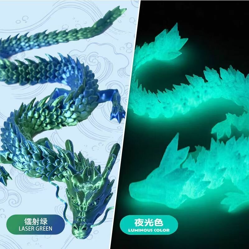 Горячая продажа китайского дракона, украшение для аквариума, ландшафтный дизайн, 3D-печатная модель дракона, креативная фигурка, интернет-знаменитость, горячая продажа игрушки дракона