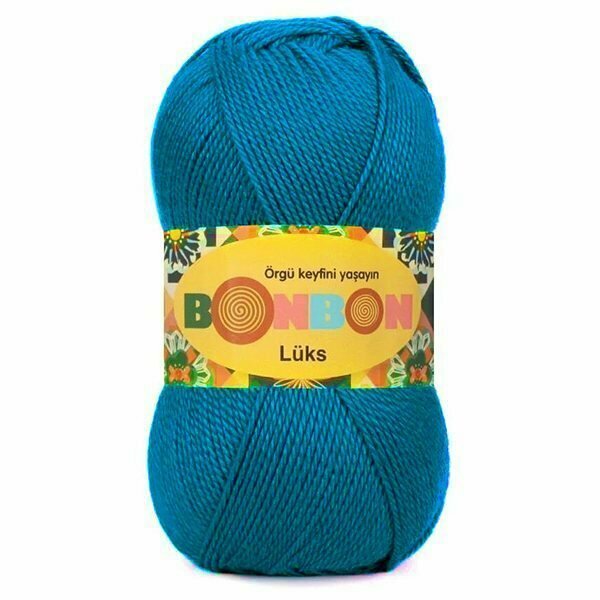 Пряжа Nako BONBON LUKS 98685 мор. волна (5 мотков)
