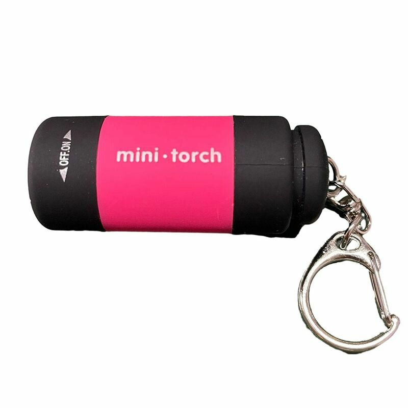 Супер яркий мини-фонарик Usb перезаряжаемый карманный брелок маленький фонарик