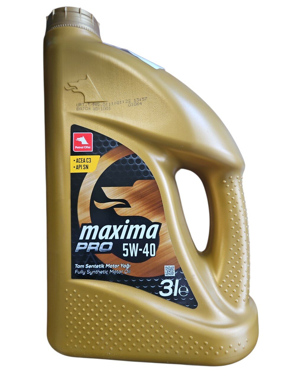 Моторное масло синтетическое Petrol Ofisi MAXIMA PRO 5W-40 C3 (3л)