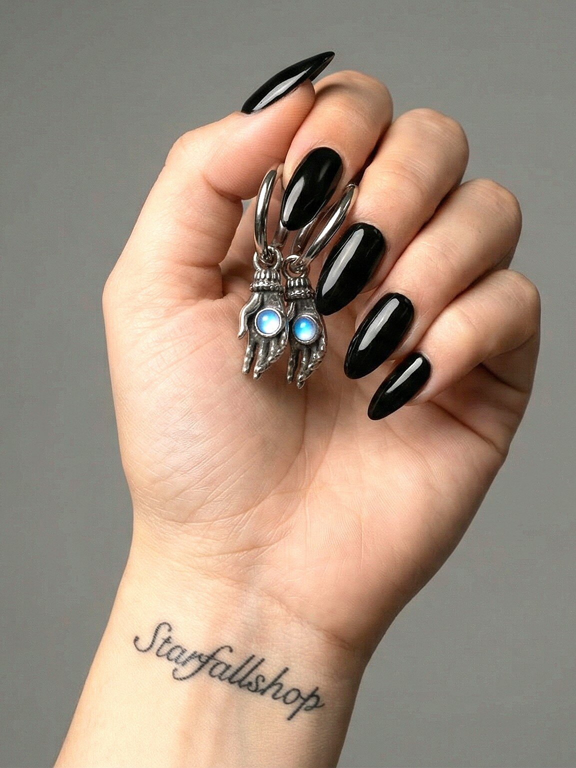 Серьги-трансформеры, славянский оберег, искусственный камень