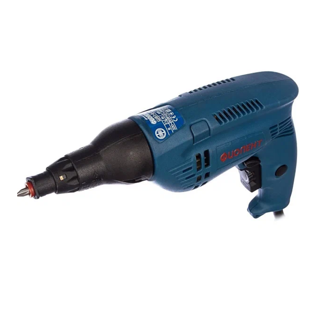 Шуруповерт сетевой Фиолент ШВ 3-6-РЭ Ф0048, сетевой, синий/черный, мощность 610 Вт, 2600 об/мин, диаметр шурупа 6мм