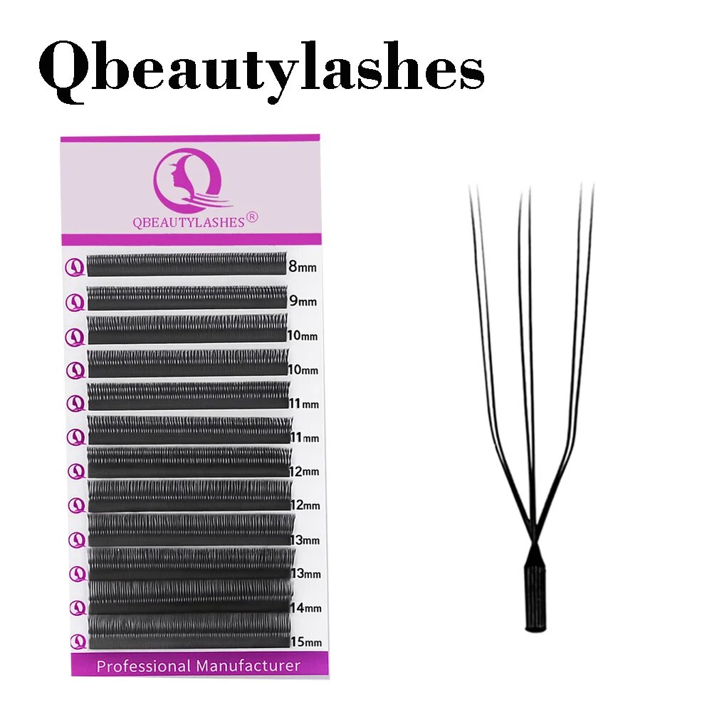 Qbeautylashes D-изгиб ресницы 8-15mix