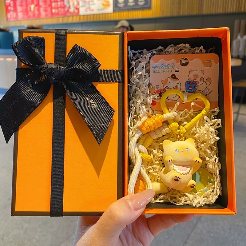 Новый милый брелок-кошечка 2025 года для девочек, изысканный кулон для рюкзака, парный брелок-шарм Брелок для ключей