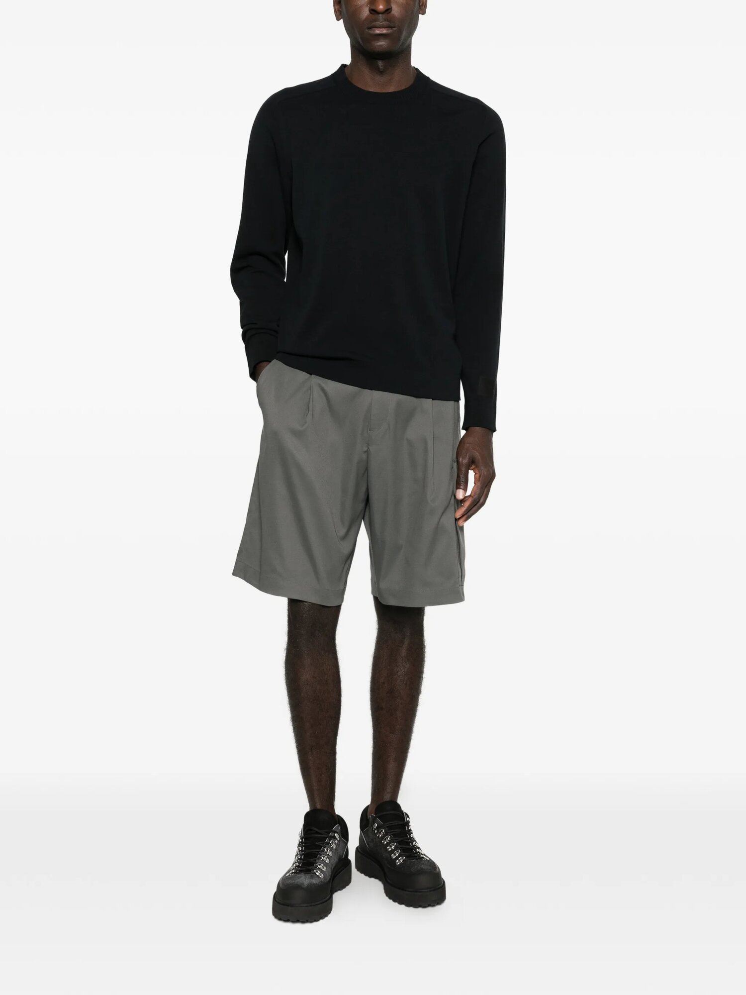 Свитер C.P. COMPANY Crew-neck sweater, размер L, , black/black — фото 1