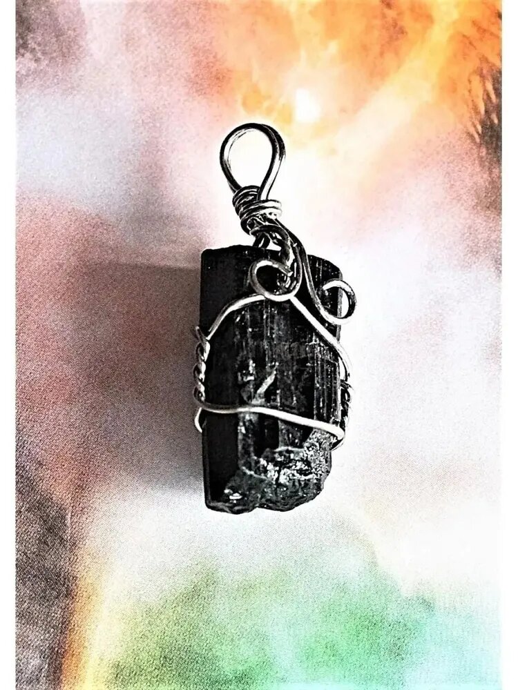 Кулон Чёрный Турмалин талисман Оберег