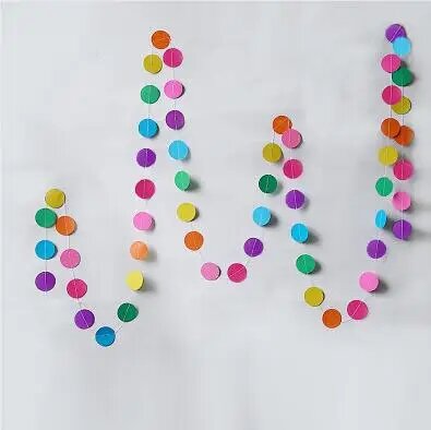 Бумажная гирлянда 4М розовый зеленый Белый, Multicolor