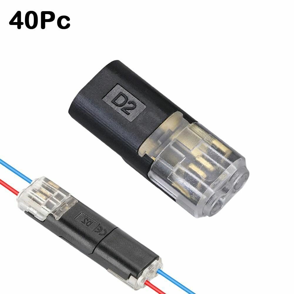 Соединитель проводов, Коннекторы для проводов (автомобильный 2-контактный разъем ), 100 шт