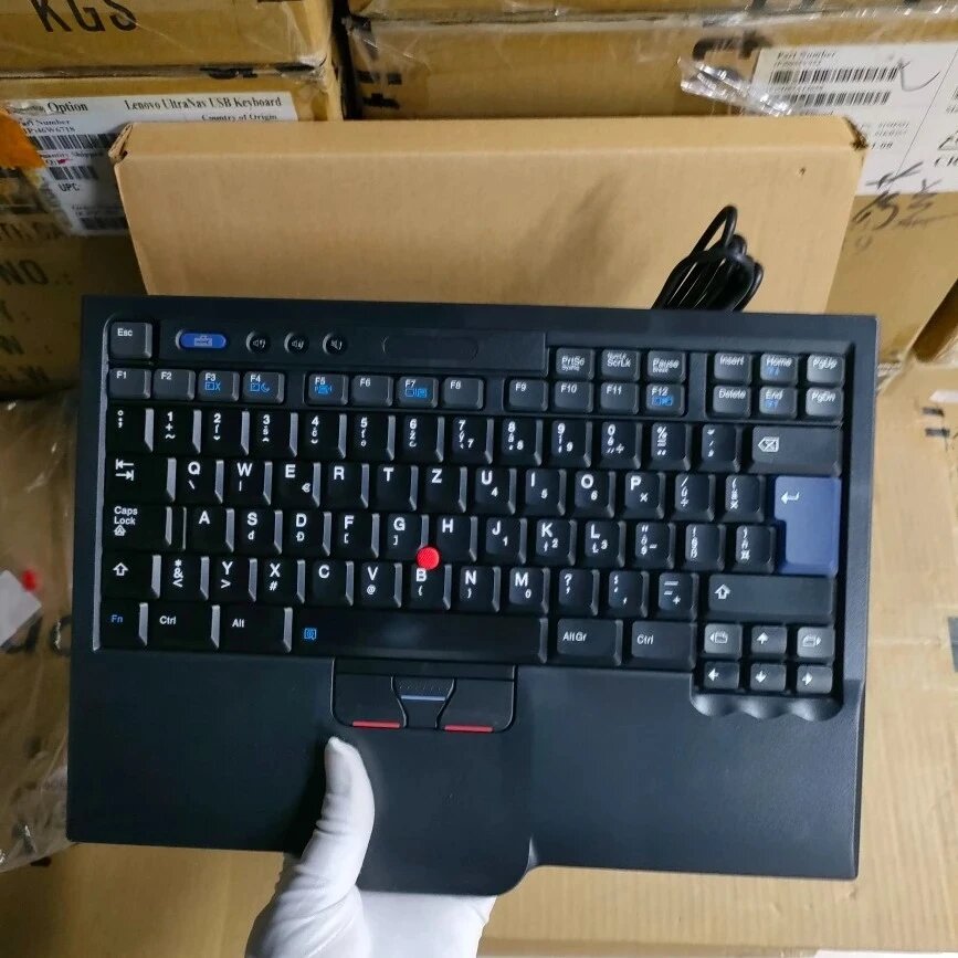 Подходит для Lenovo SK8845CR: проводная USB-клавиатура с красной подсветкой, тайская, чешская, итальянская,