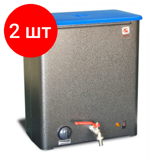 Комплект 2 шт, водонагреватель 1250ВТ 15Л БАК комб.(Металл+плст.) Терморег антик серебро элвин миасс