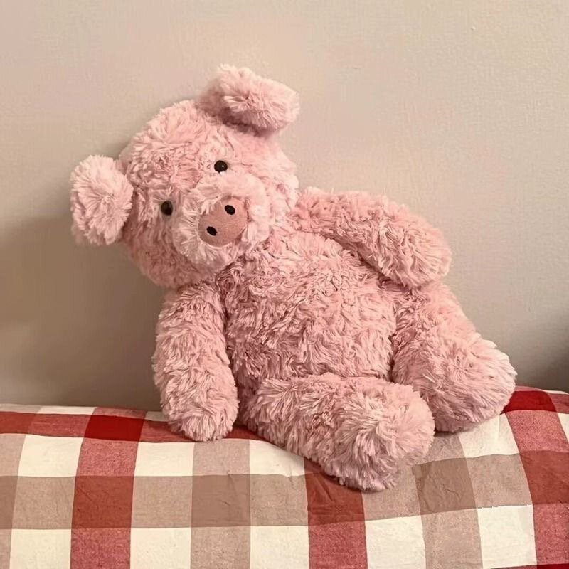 Jellycat Розовая Плюшевая Свинка Игрушка 40 см 500 г Мягкая Уютная Красивая Подарок для Малышей