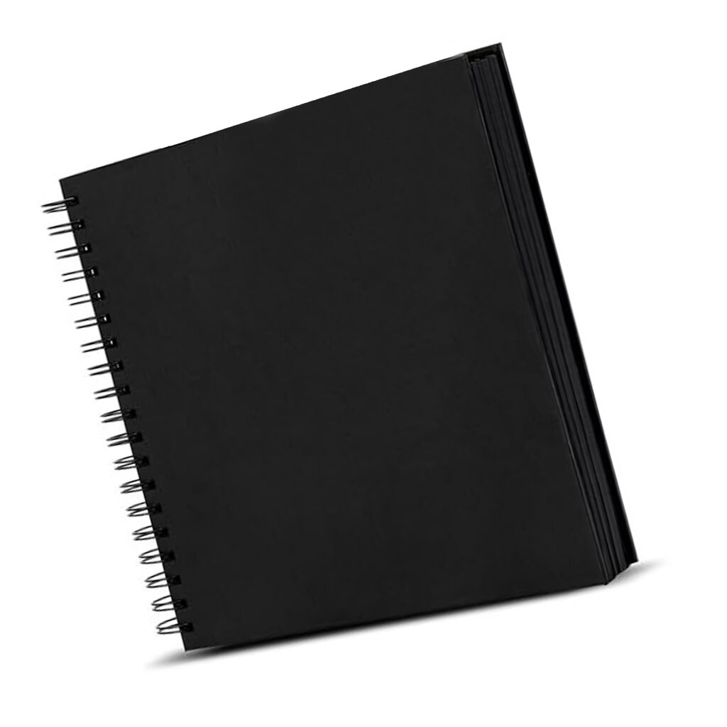 Юбилейный альбом для Вырезок "Сделай сам"-Черный-25 см