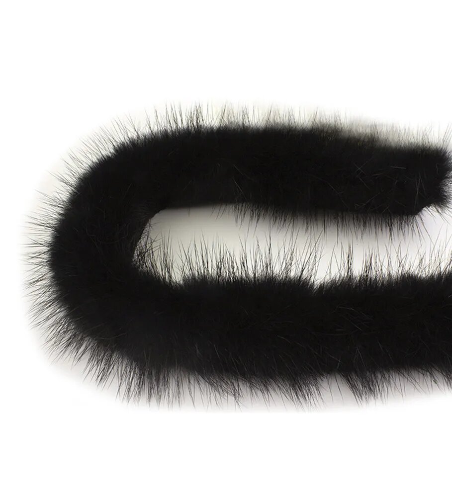 Из натурального меха норки 1 метр - Мягкая меховая тесьма для шитья, отделки одежды, рождественского декора, рукоделия