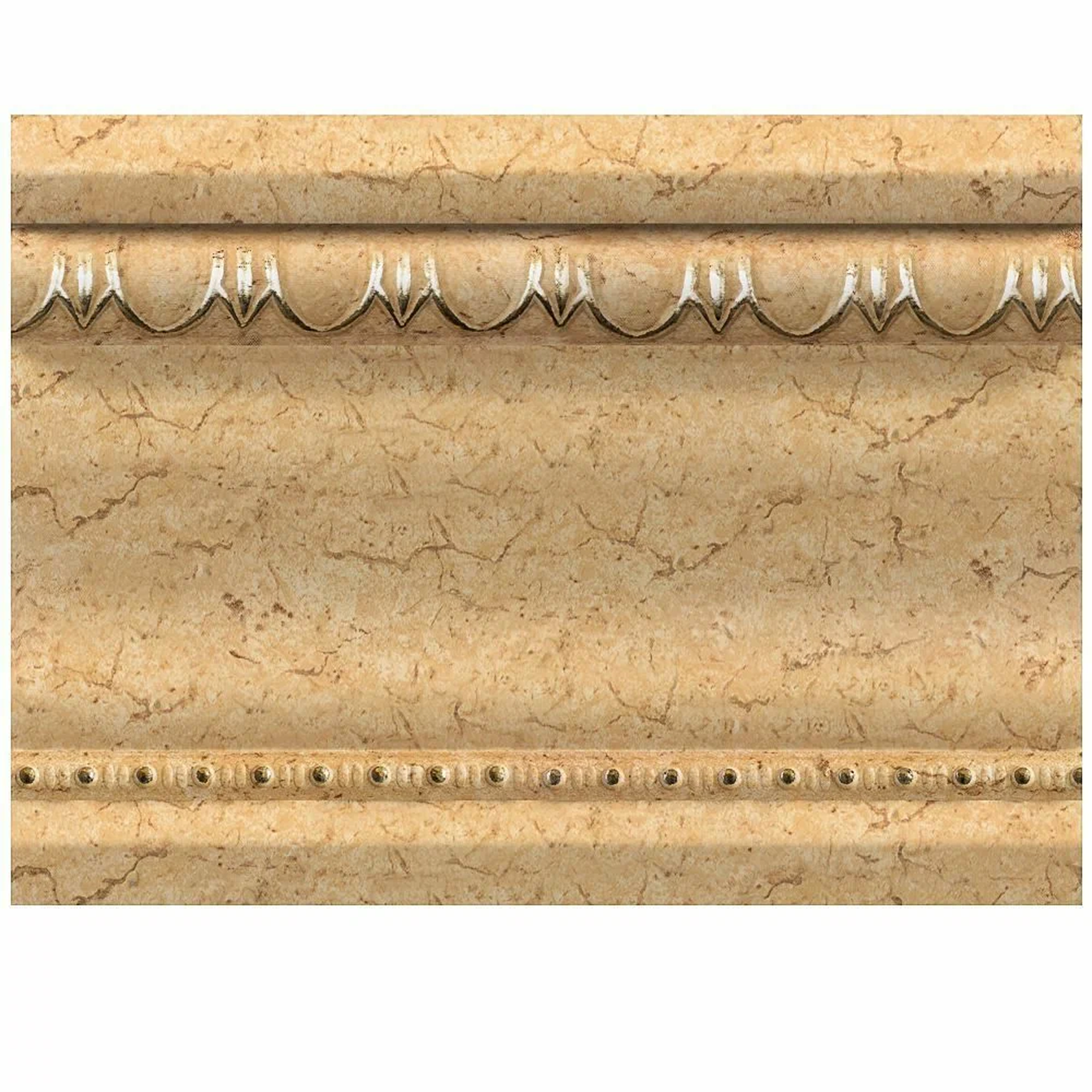 Плинтус потолочный Карниз 80х57х2400 мм, оникс. Cosca. Набор 6шт.