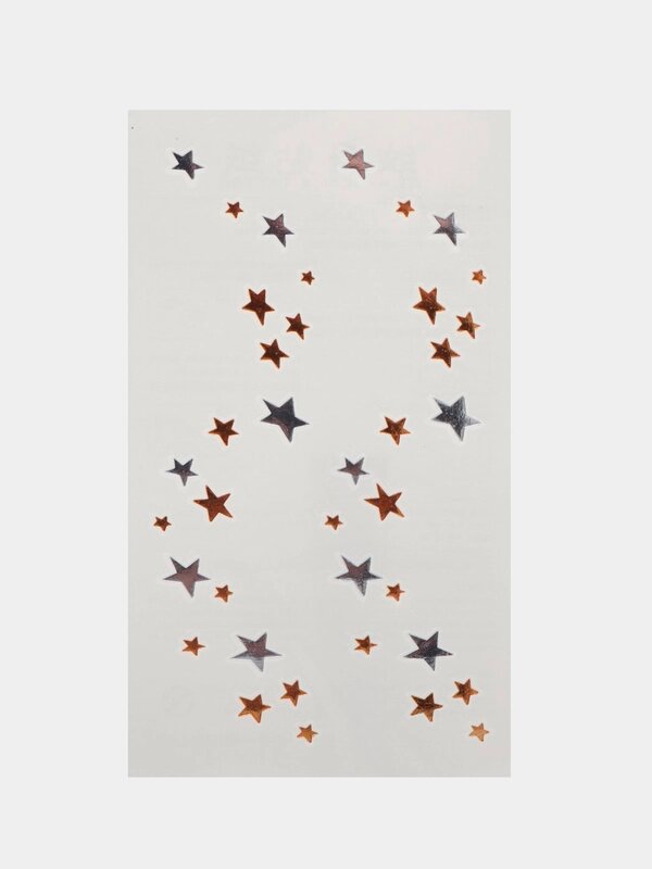 Татуировка временная звезды, праздничная переводная наклейка на новый год, на подарок