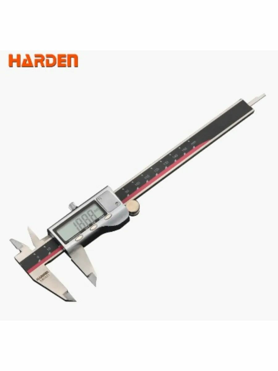 Штангенциркуль HARDEN электронный металлический 150 мм в пенале, 580821