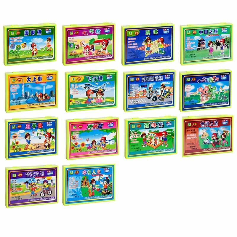 Доска игры 'Путешествие по Китаю', 25см x 7см, пластиковая коробка, образовательная семейная стратегическая настольная
