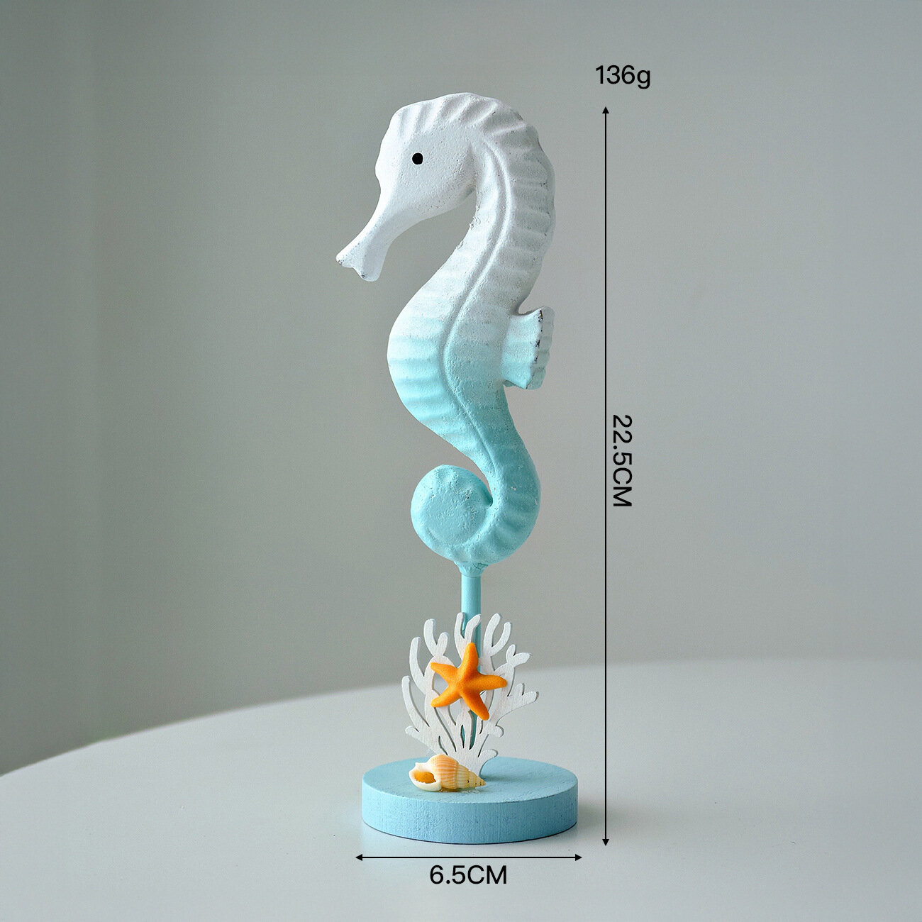 Океанский стиль, декоративное украшение в виде морского конька, морская звезда, коралловое украшение, ручная работа, декор для дома, гостиной, спальни, настольное украшение