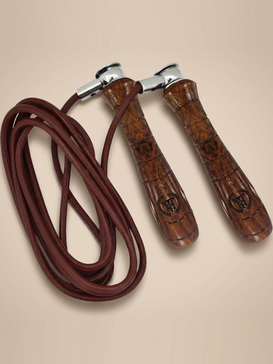 Скакалка для бокса с кожаным шнуром Hardcore Training 270 см