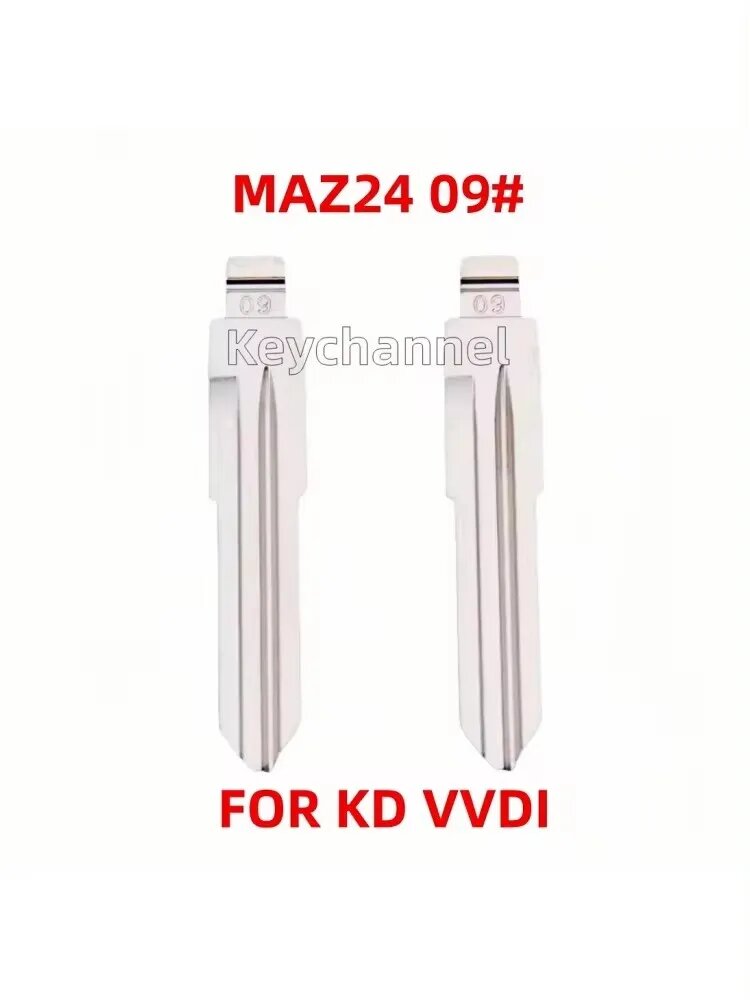 Универсальный Металлический Ключ MZA24, 10 Шт, Лезвие KD Для KEYDIY Xhorse VVDI