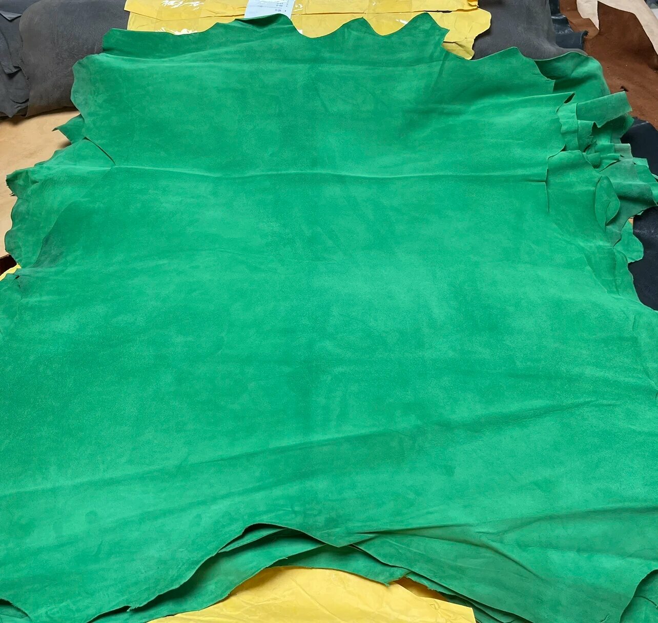 Итальянская овечья замша Stefania Цвет Кашемир 1.0 мм Зеленый, Tender green