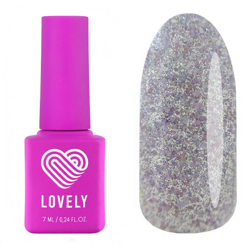 База светоотражающая PE03 с хлопьями, коллекция Peony,7 ml Lovely