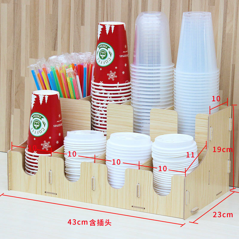 Одноразовый держатель для стаканов, бумажный держатель для стаканов, держатель для стаканов в молочном чайном магазине, настольная стойка для хранения, размещение стаканов Hongna без дерева