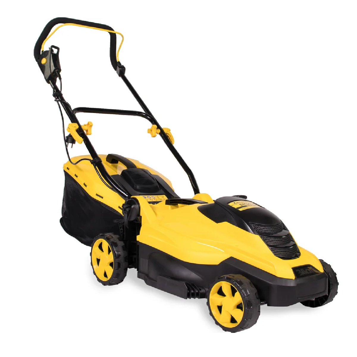 Газонокосилка электрическая Champion EM3616, 1.6 кВт, черный/желтый