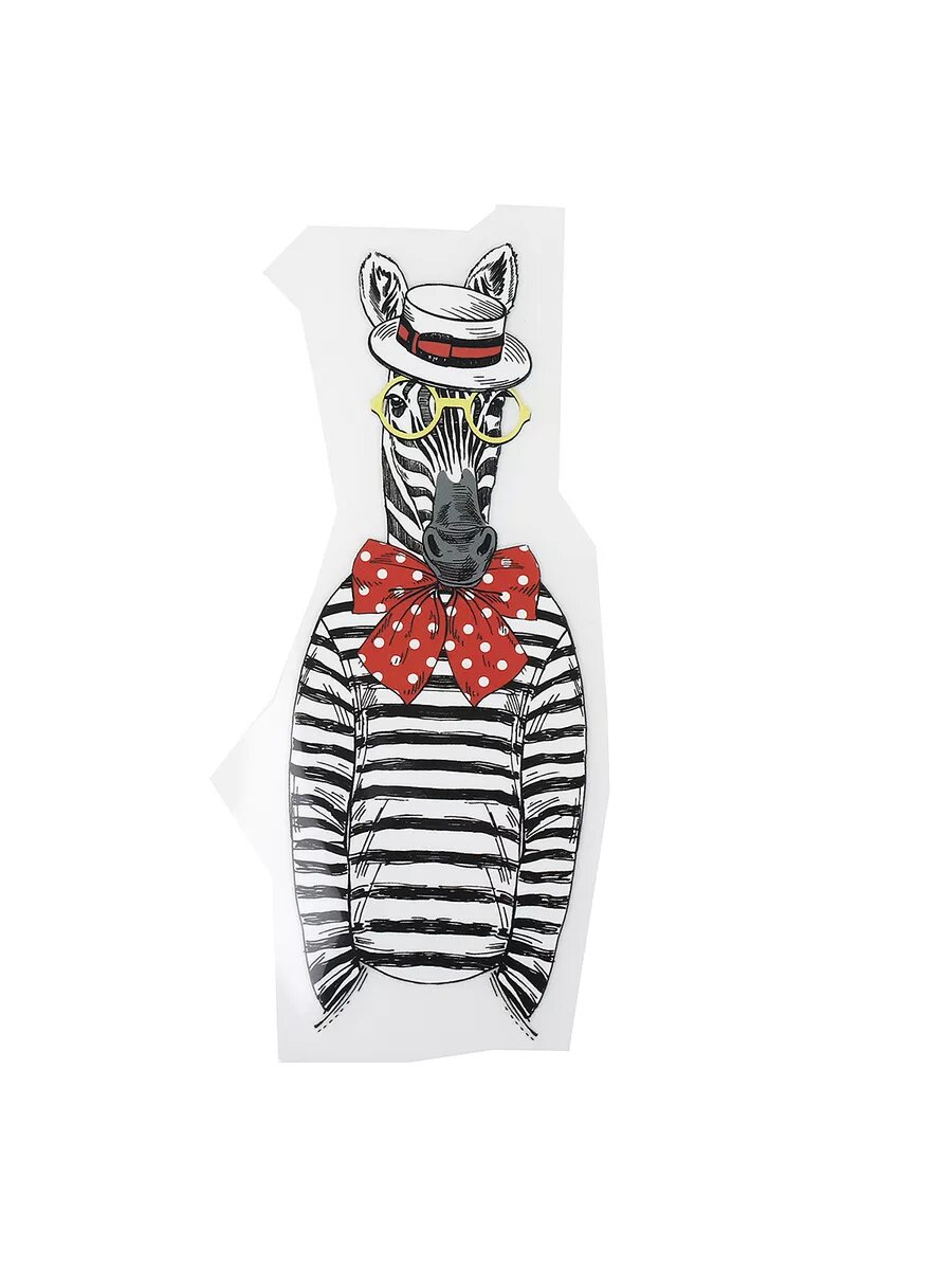 Термотрансфер Модная зебра 9,9х27см 2шт